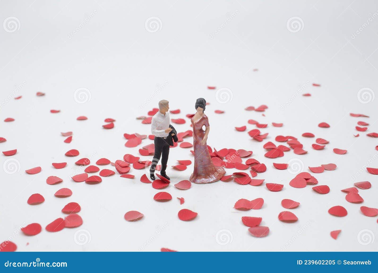 A Mini of Fun Figure with Party Decoration Stock Image - Image of ...