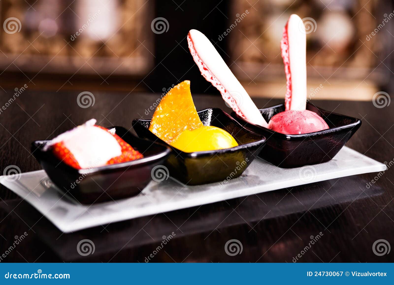 Mini gelato stock image. Image of cream, restaurant, decorations - 24730067