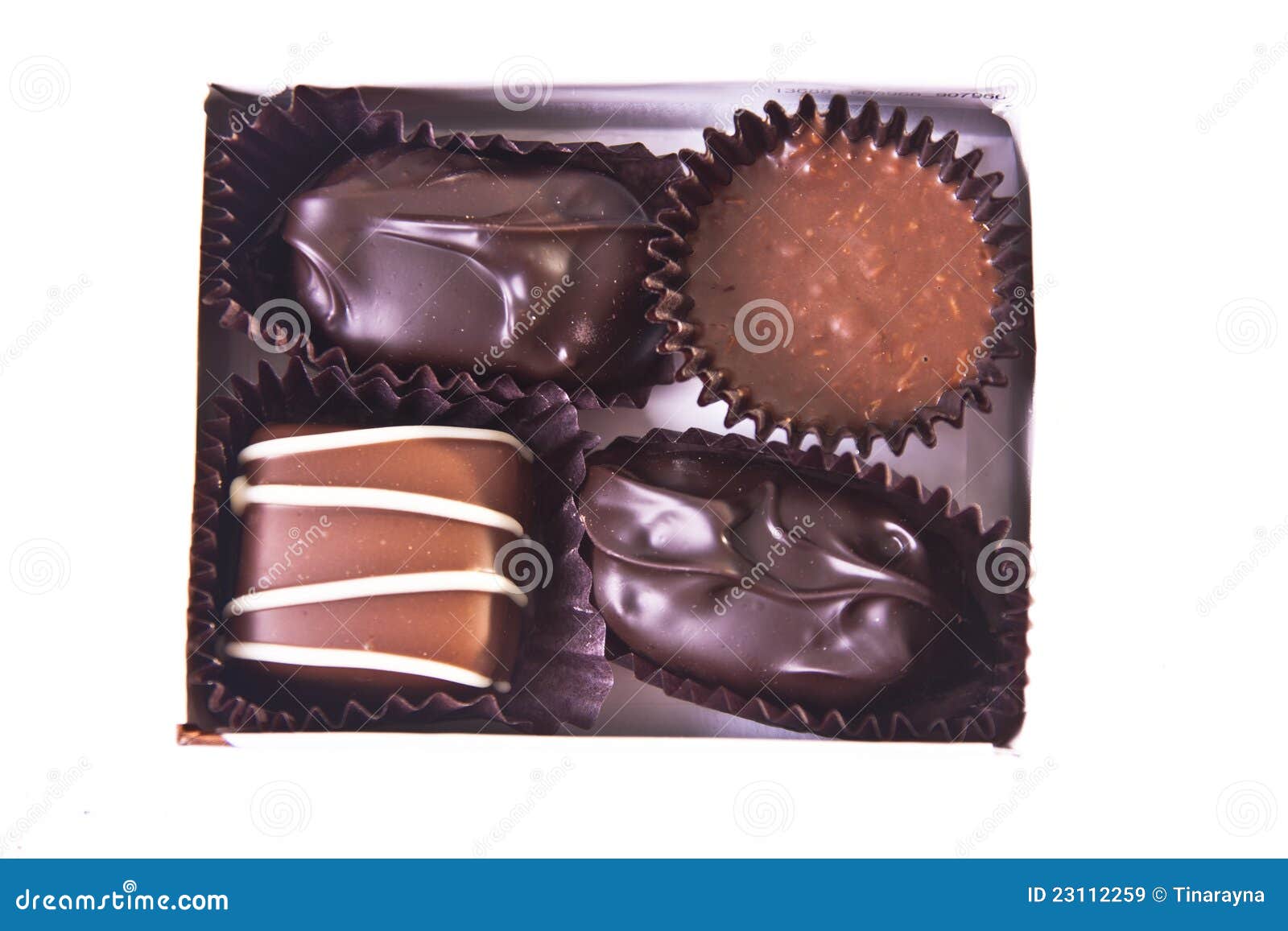 Mini Gift Box of Fancy Chocolates Stock Image - Image of nutrition ...