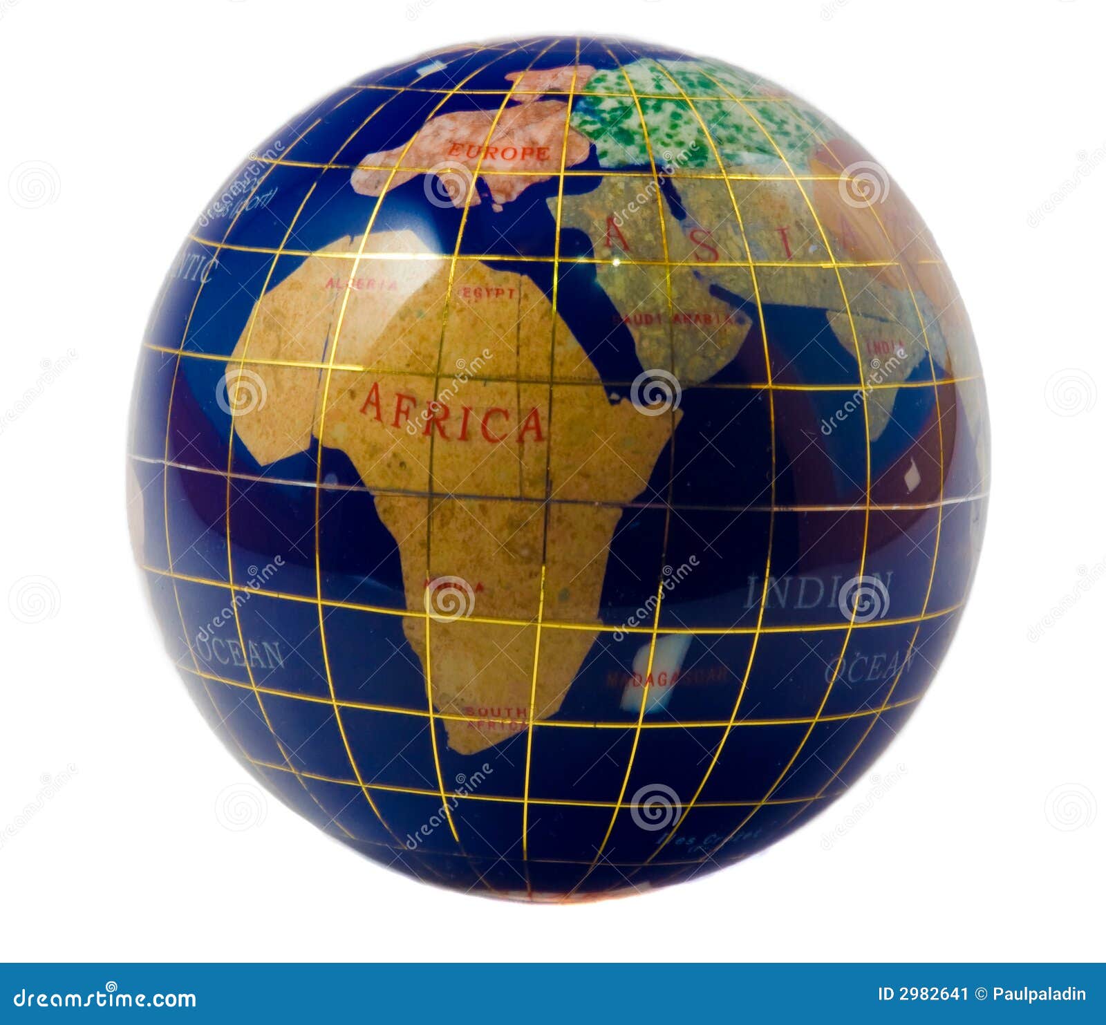 Mini globe stock image. Image of continents, isolated - 2982641