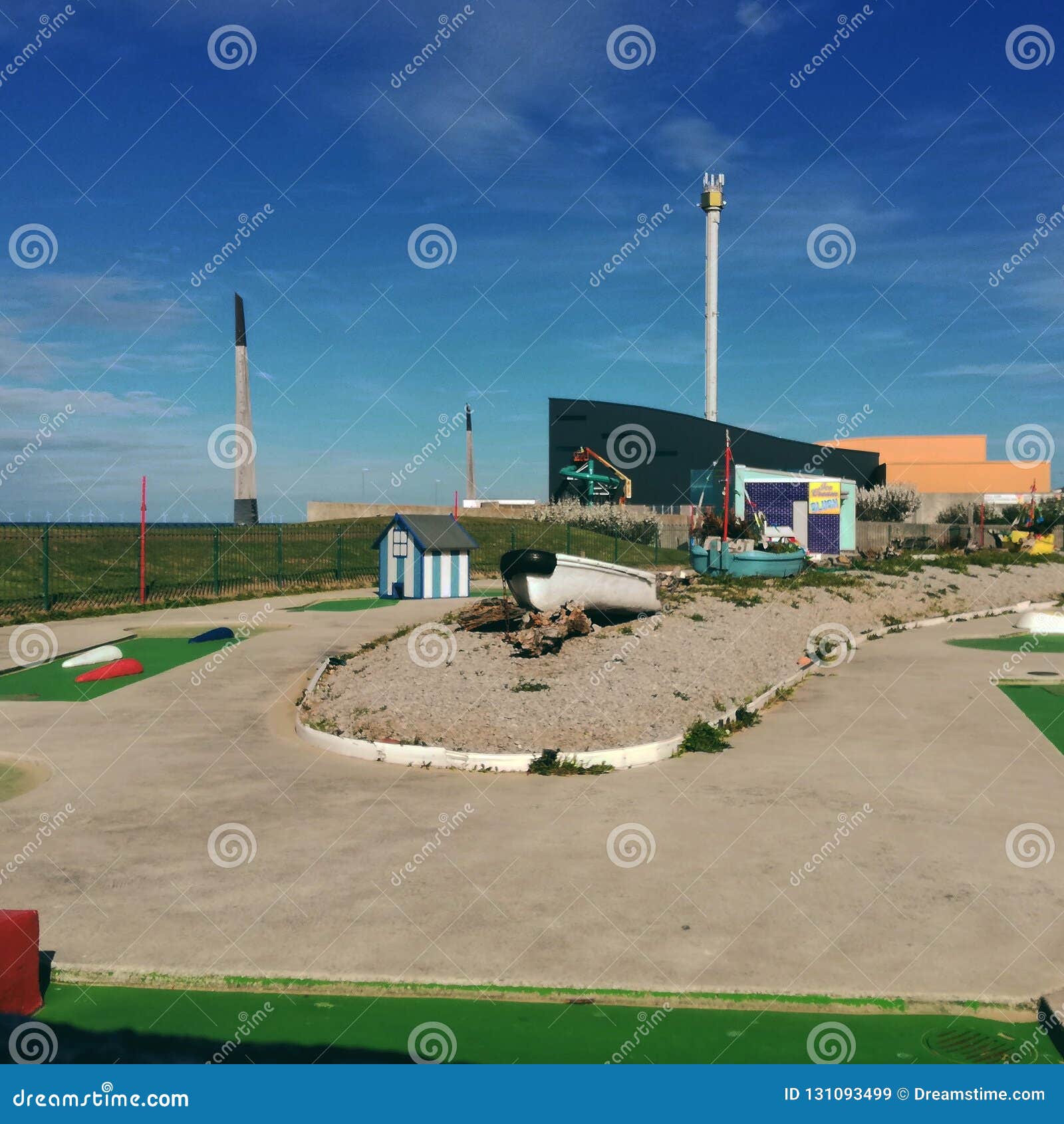 Mini Golf by the Beach stock image. Image of mini, golf - 131093499