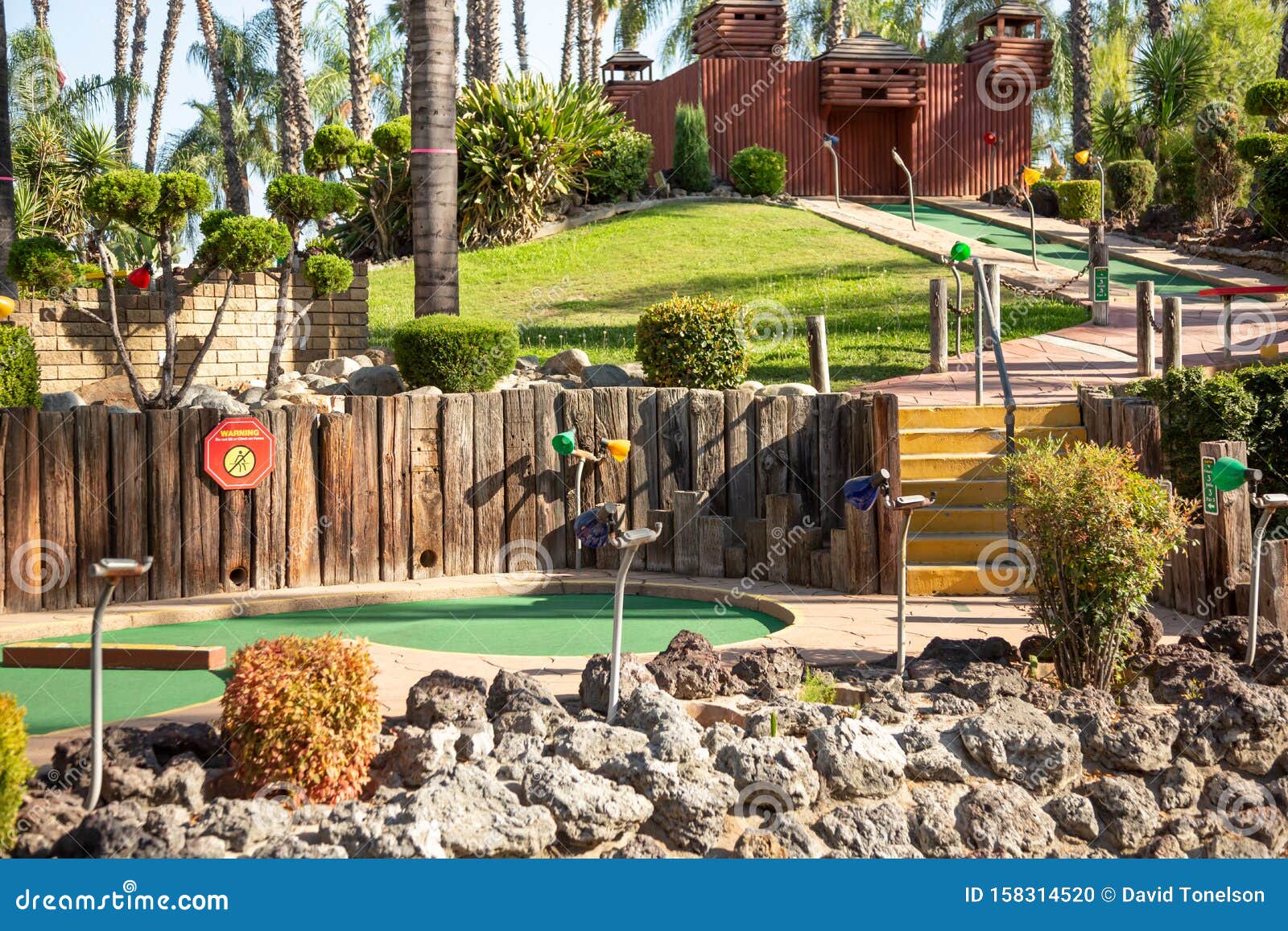 Mini golf course editorial image. Image of mini, featuring - 158314520
