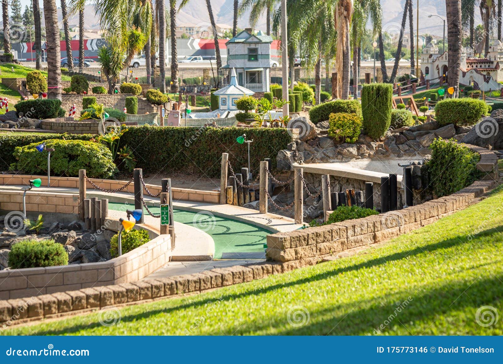 Mini Golf Course editorial photo. Image of obstacle - 175773146