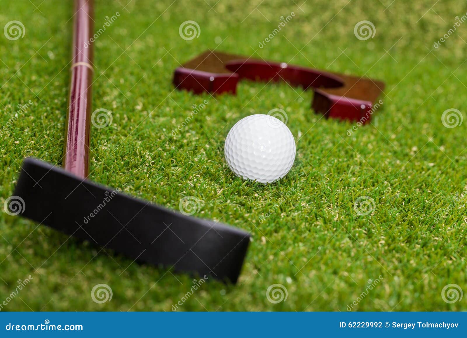 Mini golf equipment stock photo. Image of artificial - 62229992