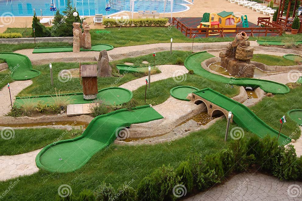 Mini-golf field stock photo. Image of green, vacation - 15142464