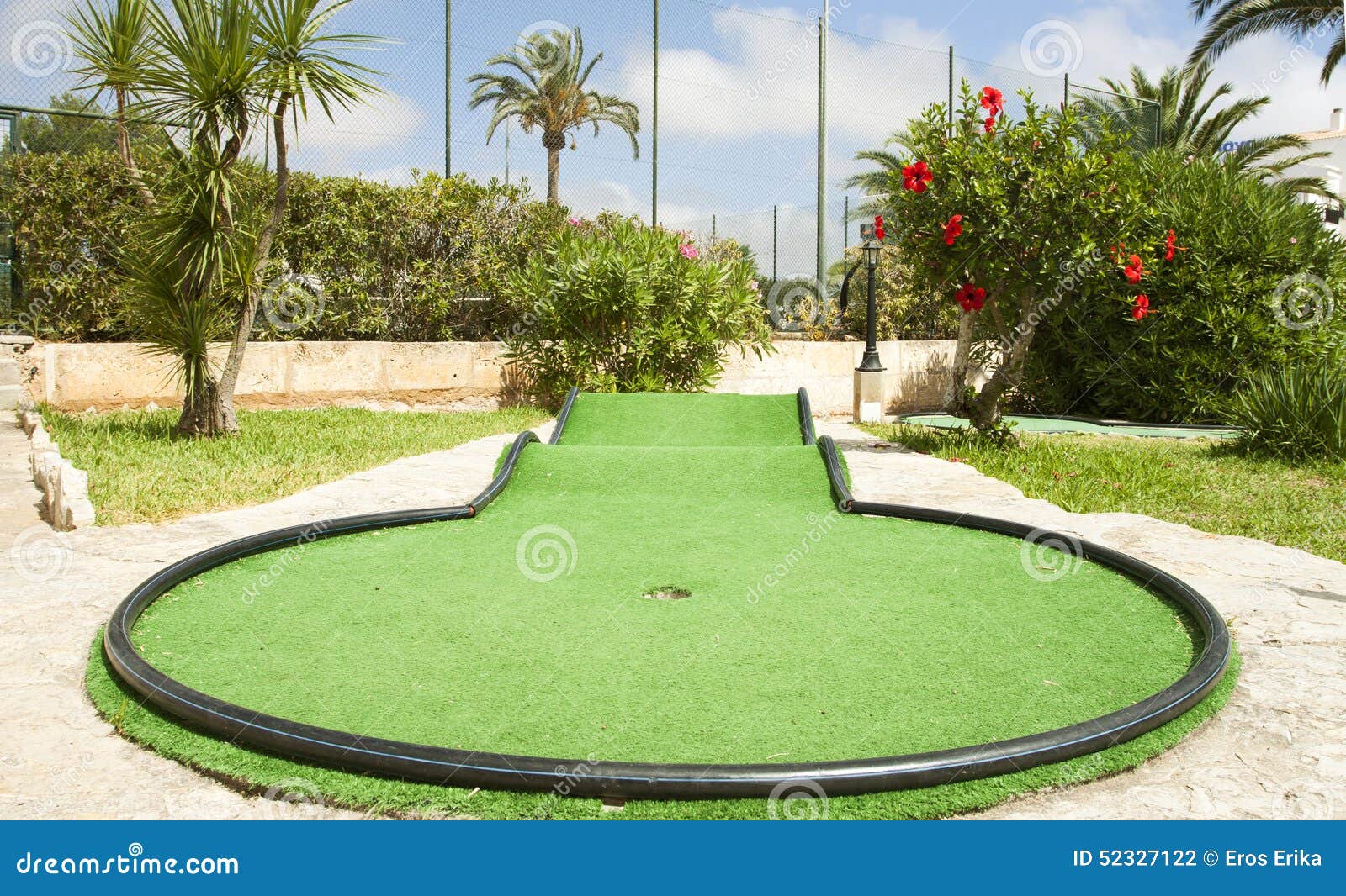 Mini golf stock photo. Image of sport, beach, grass, ball - 52327122