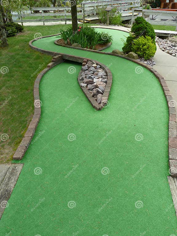 Mini Golf Hole stock photo. Image of fairway, eagle, bridge - 19675820