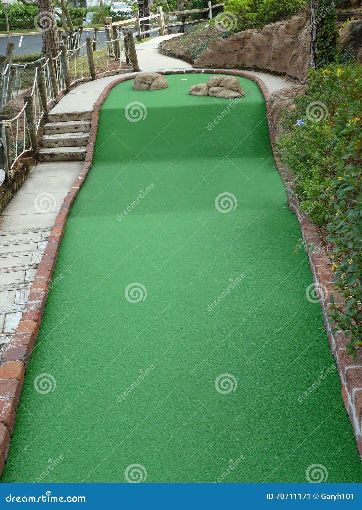 Mini Golf Hole stock image. Image of play, miss, recreation - 70711171