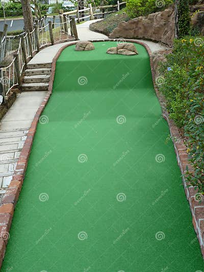 Mini Golf Hole stock image. Image of play, miss, recreation - 70711171