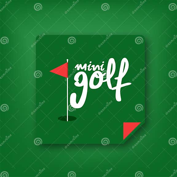 Mini golf icon stock vector. Illustration of vector - 127902961