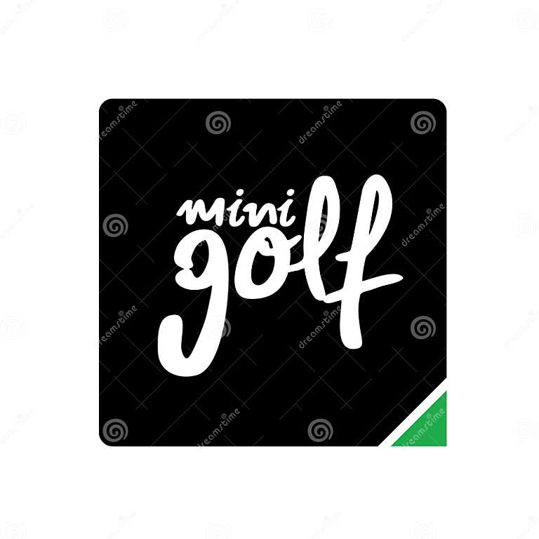 Mini golf icon stock vector. Illustration of green, equipment - 127903468
