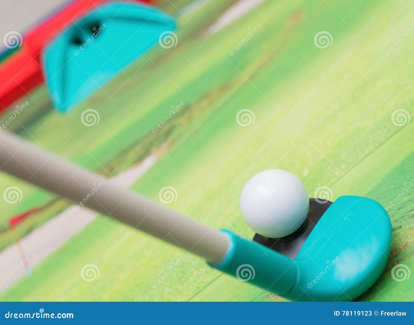 Mini golf set for children stock image. Image of children - 78119123