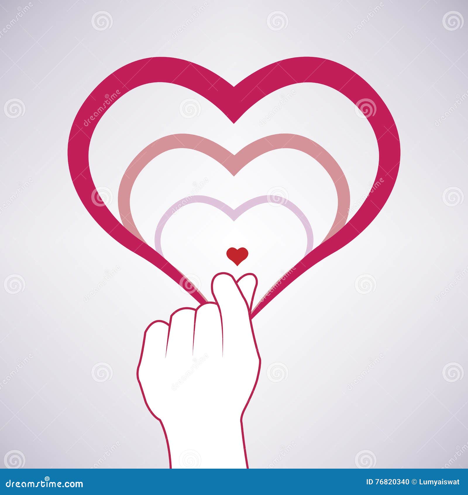 Mini Heart - Using The Thumb And Index Finger Cross To Convey The ...