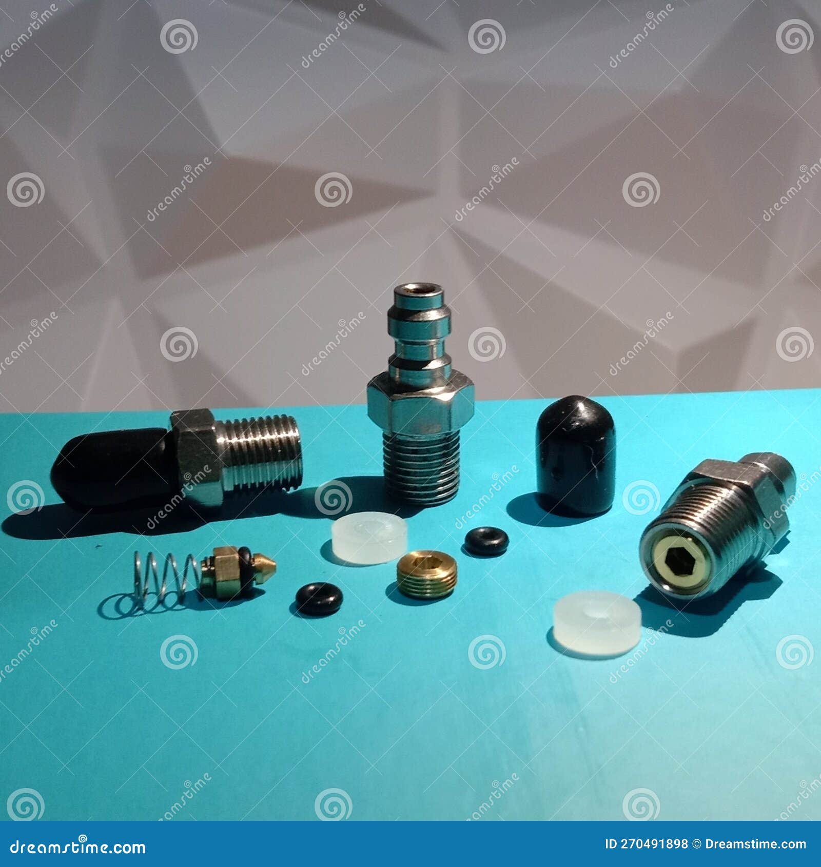 Mini High Pressure Oxygen Coupler Made of Stainless Stock Photo - Image ...