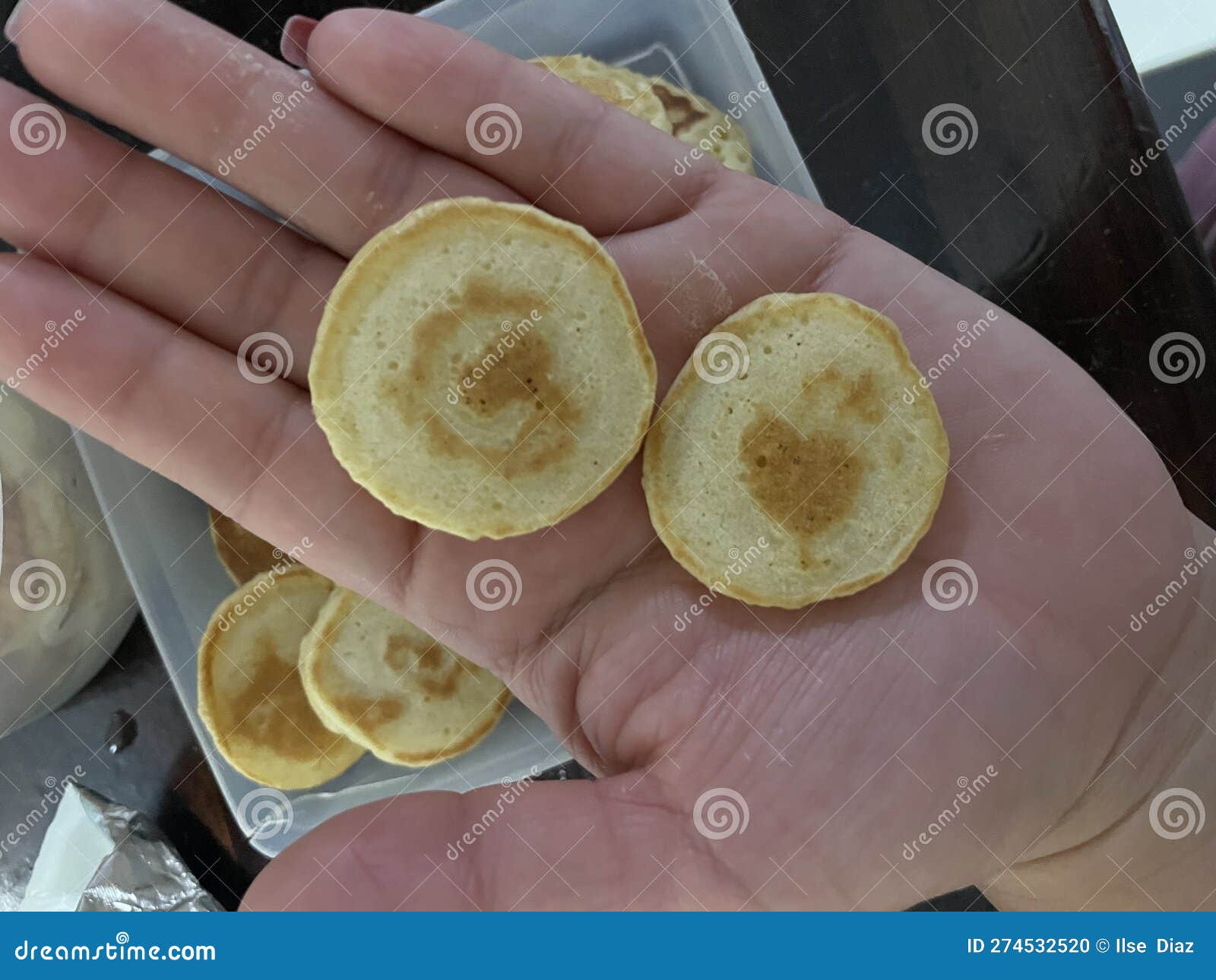 Mini hotcakes stock photo. Image of mini, caseros, lindo - 274532520