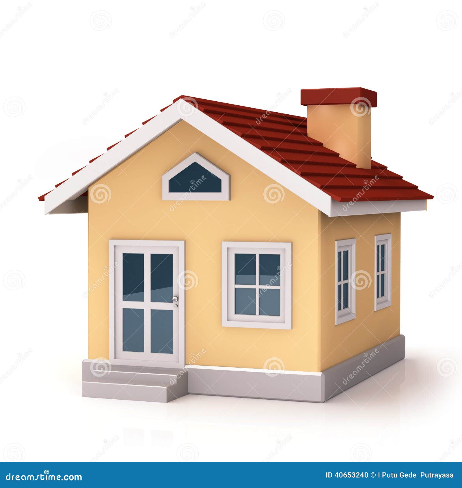 Mini House front side stock illustration. Illustration of sale - 40653240