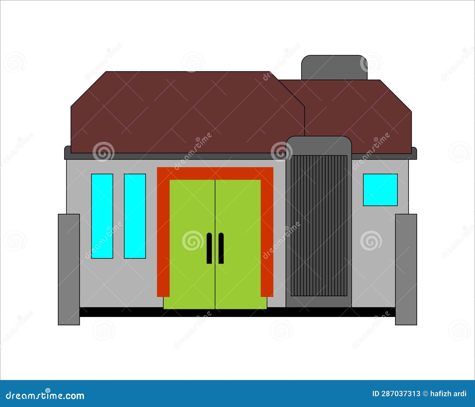 Mini House Icon Vector Illustration Stock Vector - Illustration of ...