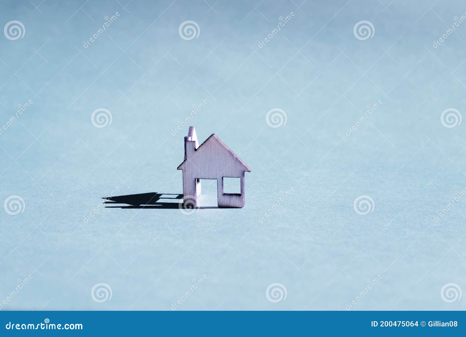 Mini house with shadow stock photo. Image of real, small - 200475064