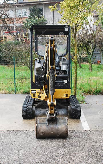Mini Hydraulic Excavator stock photo. Image of vehicle - 44186578