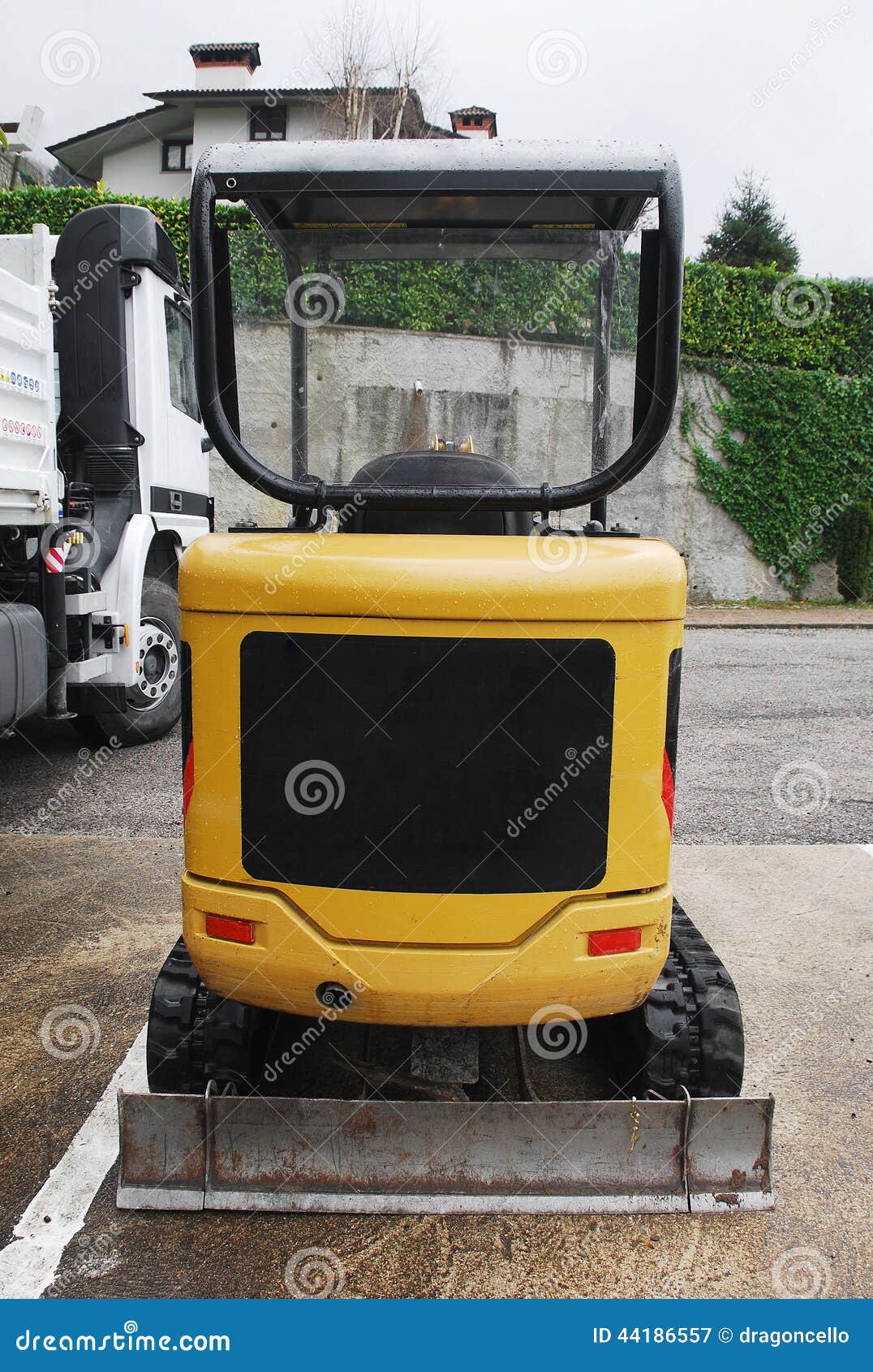 Mini Hydraulic Excavator stock image. Image of industry - 44186557