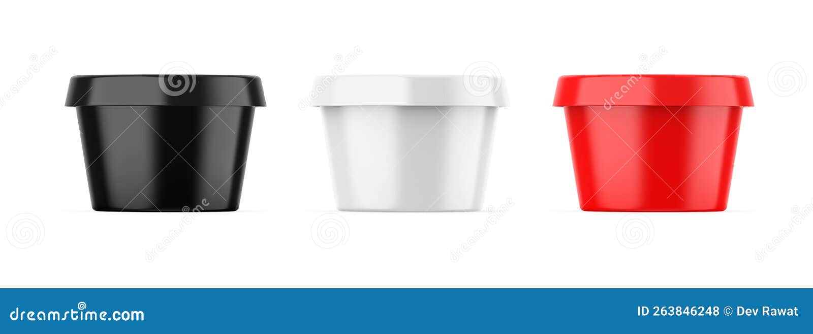Mini Ice Cream Cup Mockup for Branding and Promotion. Stock Photo ...