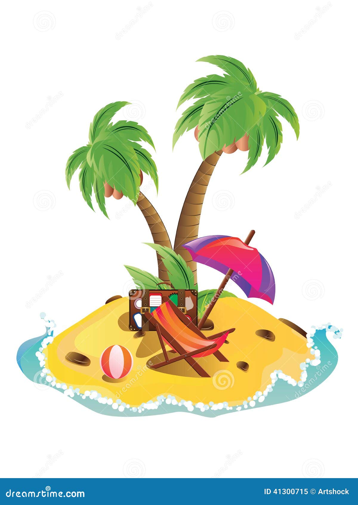 Mini Island Maps Vector Illustration | CartoonDealer.com #51865592