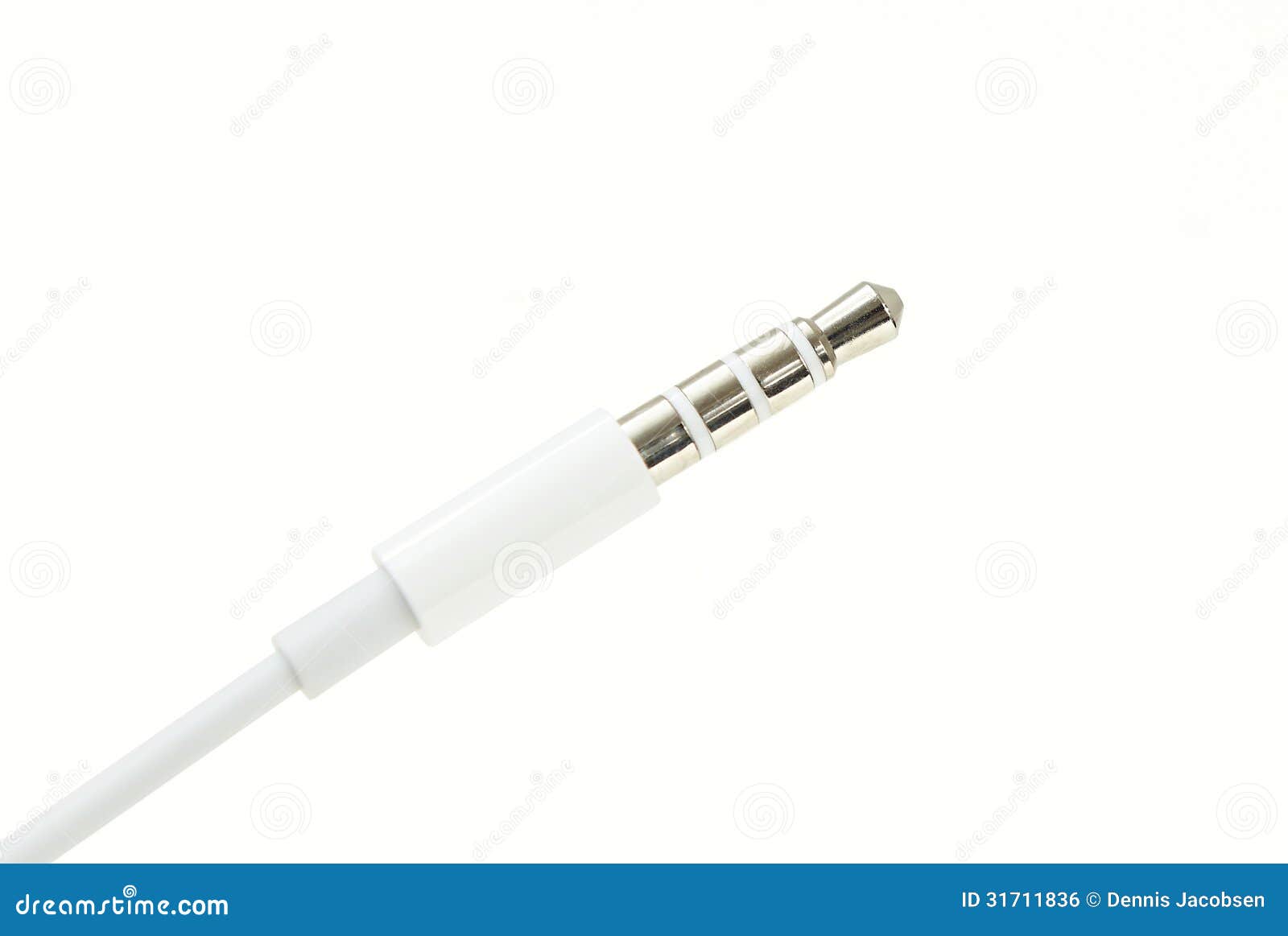 Mini jack plug stock photo. Image of cables, jack, white - 31711836