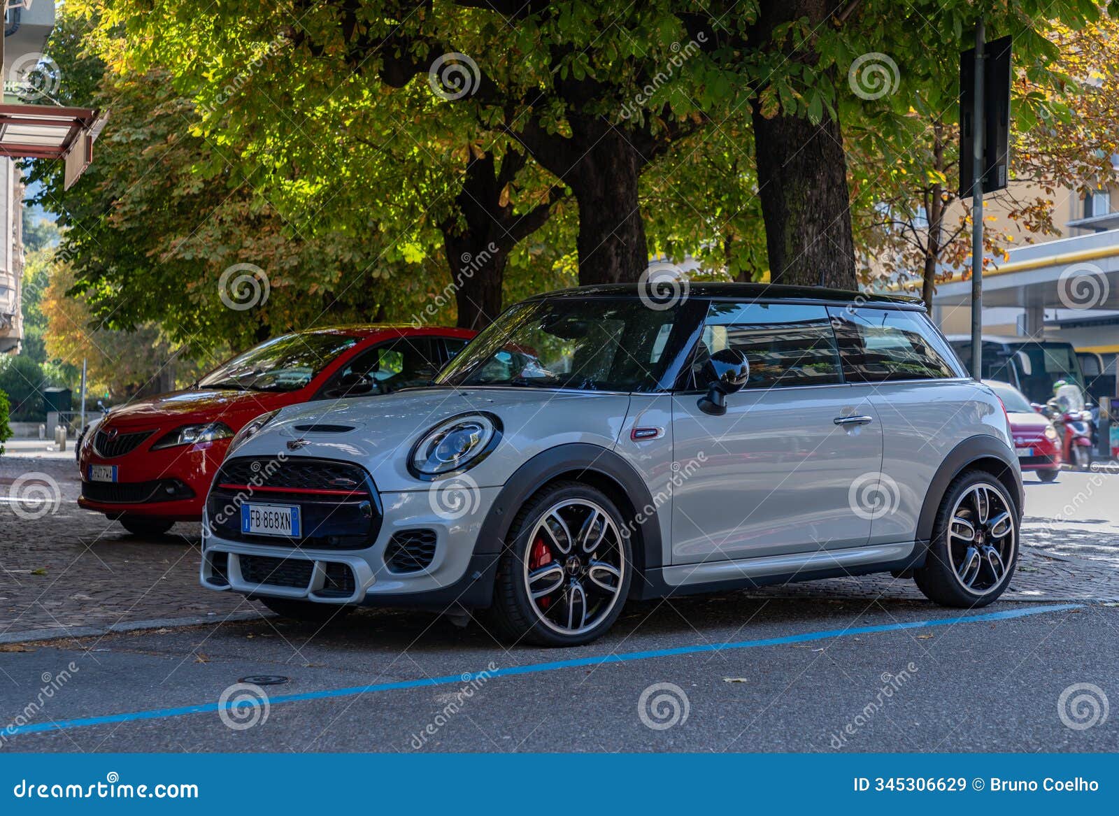MINI John Cooper Works stock image. Image of wheels - 345306629