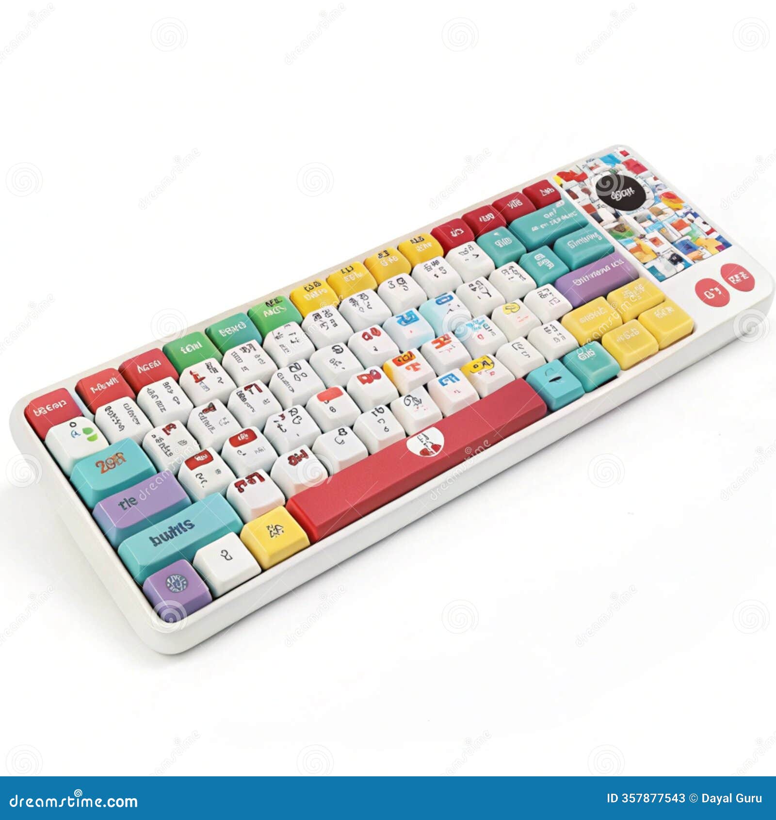 Mini Keyboard With Fun Design On Transparent Background Royalty-Free ...