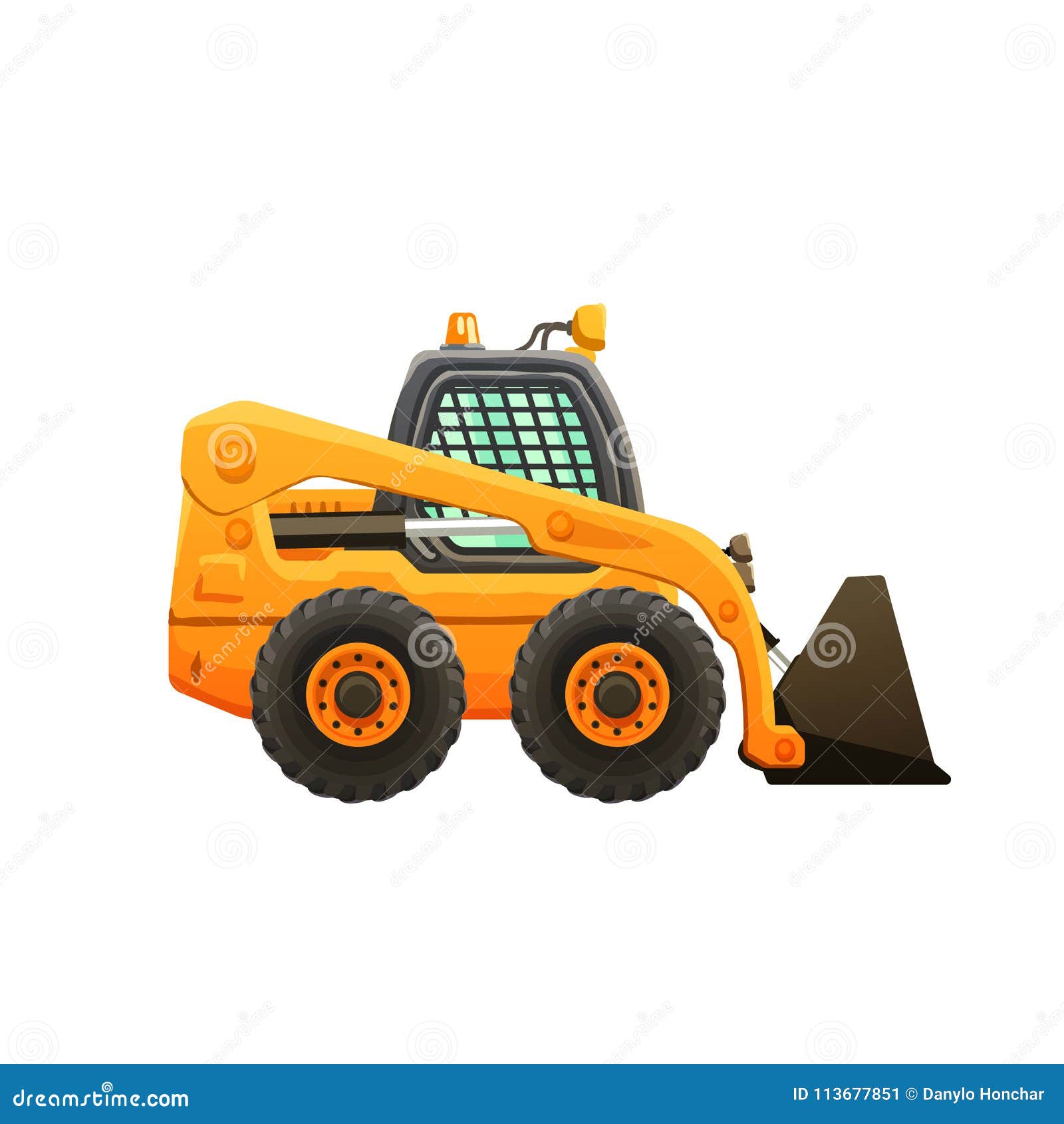 Mini Loader Vector Cartoon Isolated Illustration. | CartoonDealer.com ...