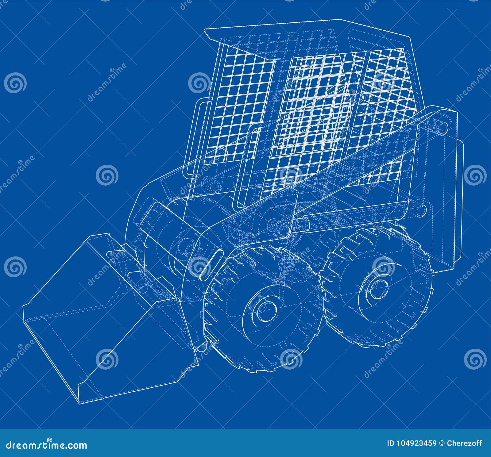 Loader Car - Vector Flat Cartoon Illustration | CartoonDealer.com #82484814