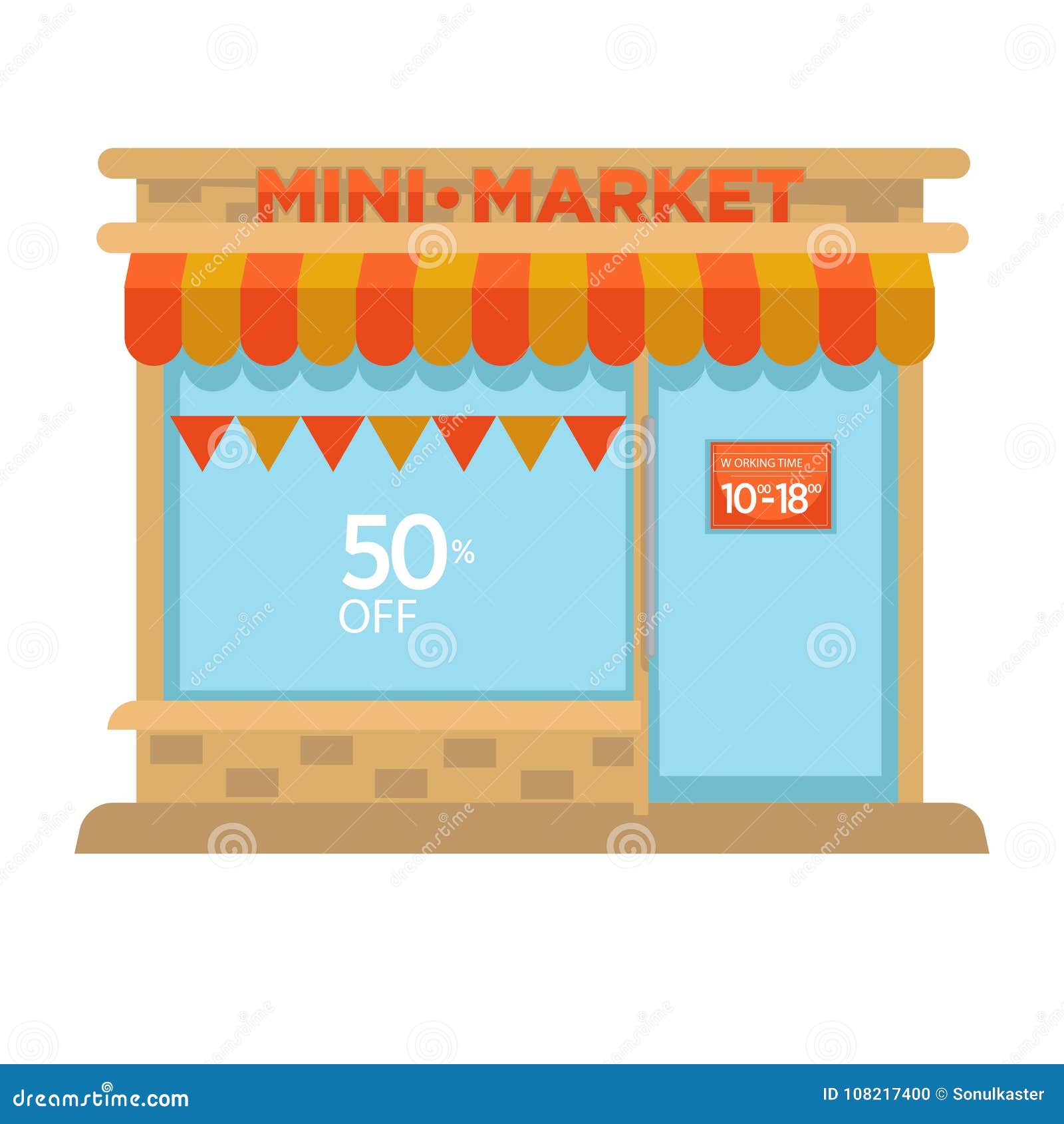Mini Market Shop Booth Facade Building of Grocery Store Vector Flat ... Mini Market Shop Booth Facade Building of Grocery Store Vector Flat ...