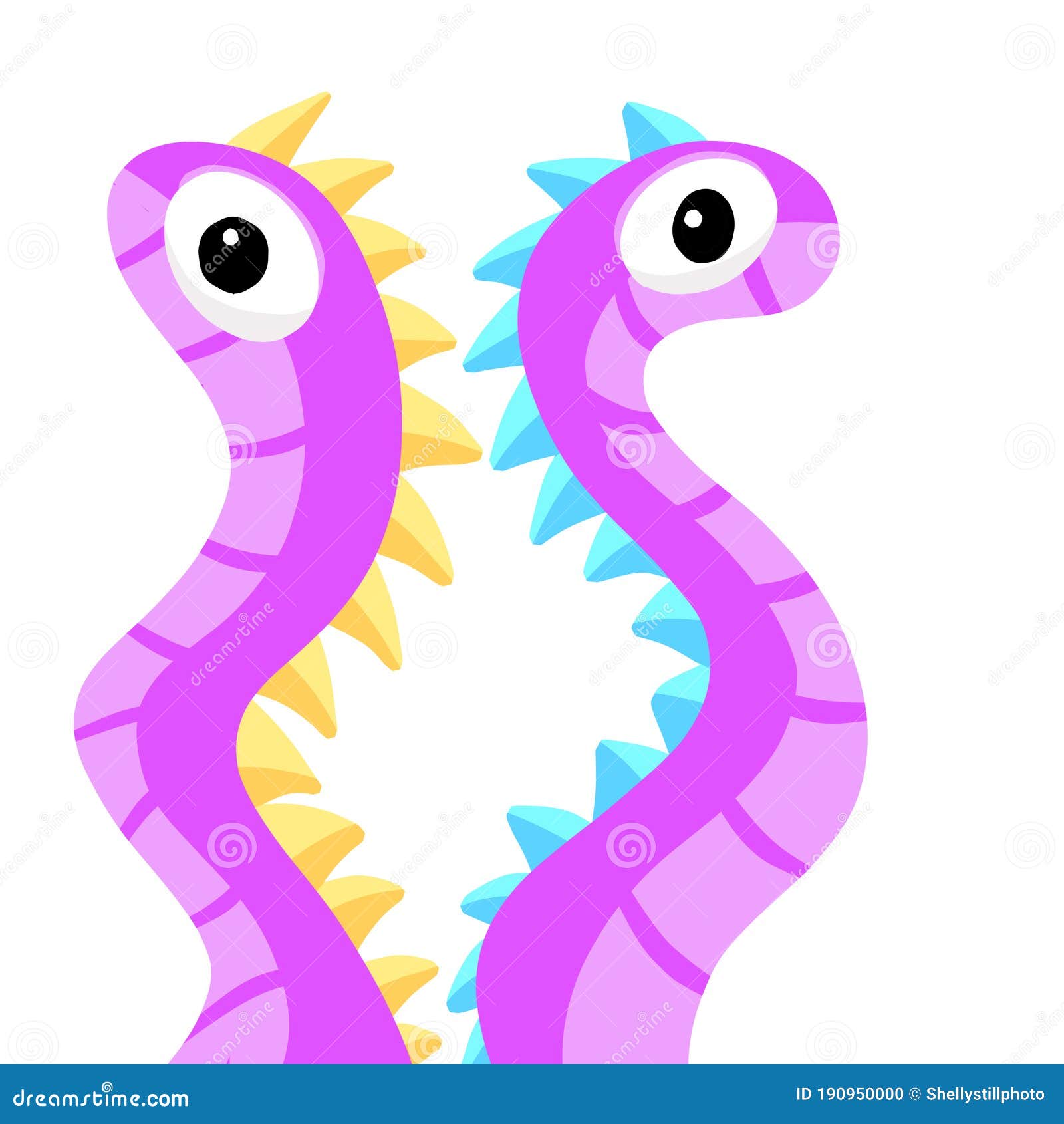 Mini Monster Fictional Imaginary Characters Cartoon Royalty-Free Stock ...