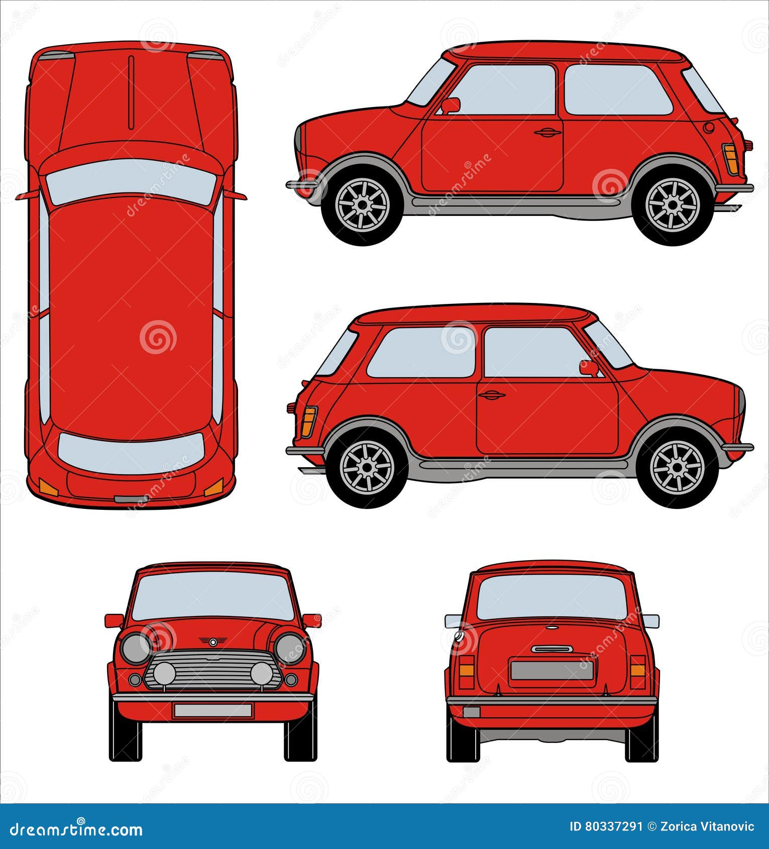 Mini Moris - Mini Cooper vektor abbildung. Illustration von abbildung ...