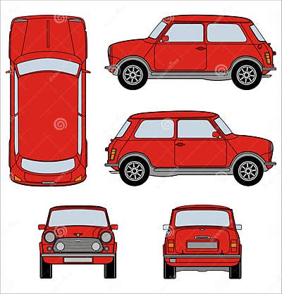 Mini Moris - Mini Cooper stock vector. Illustration of icons - 80337291