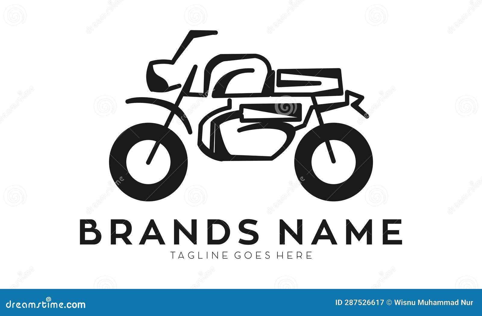 Mini Motorbikes Simple Vector Logo Stock Vector - Illustration of race ...