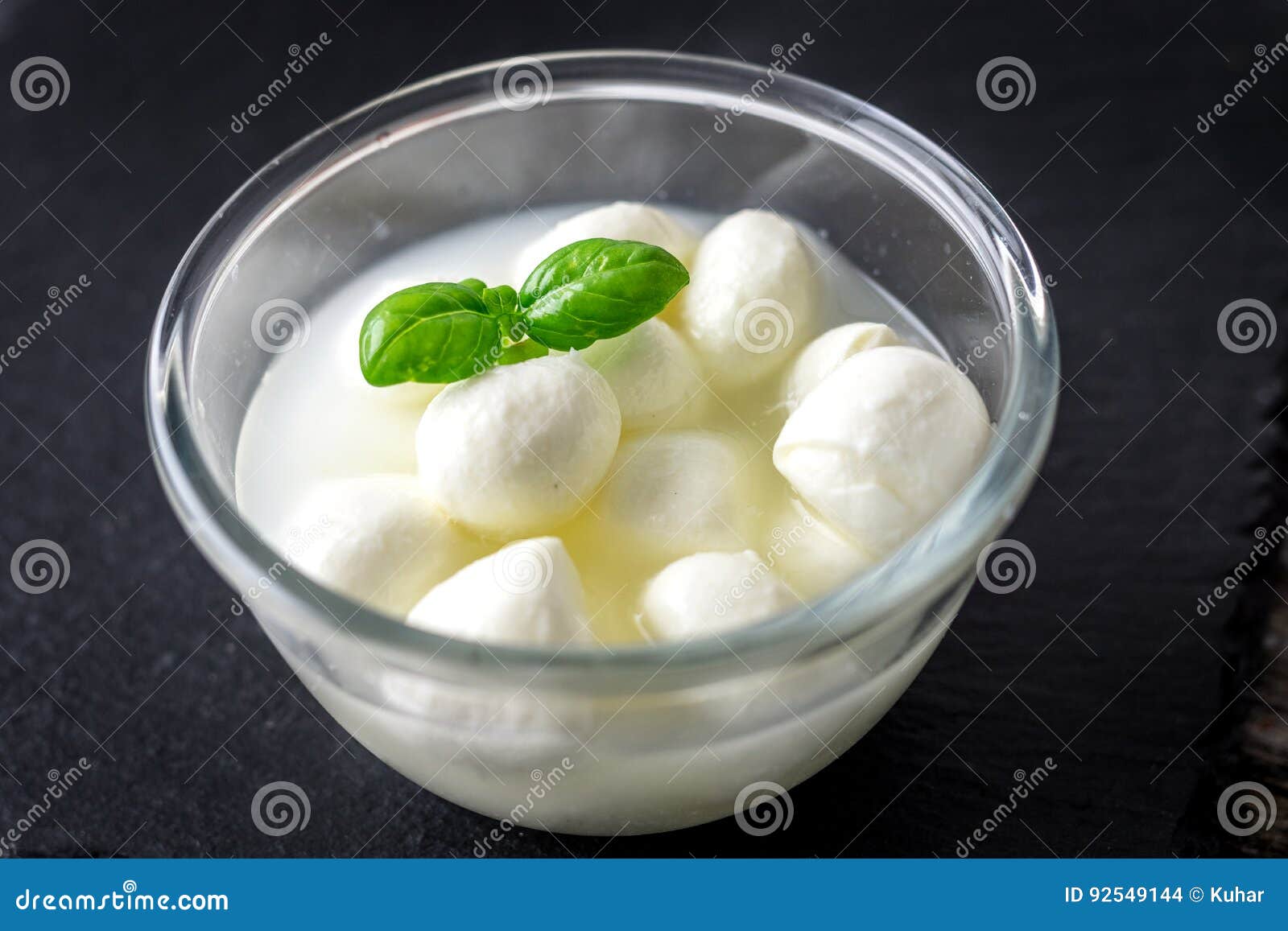 Mini mozzarella cheese stock photo. Image of italian - 92549144