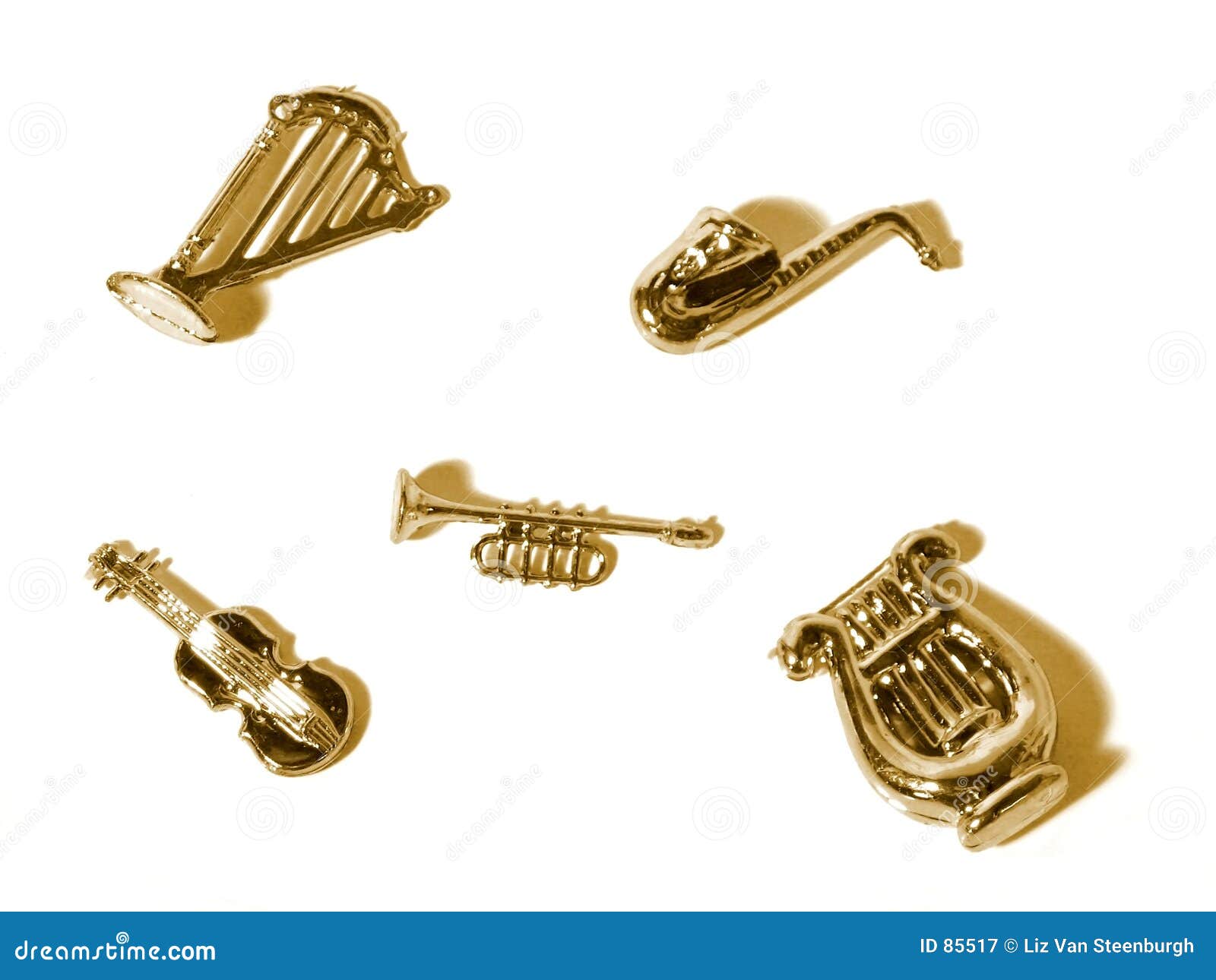 Mini Musical Instruments stock image. Image of harp, instruments - 85517