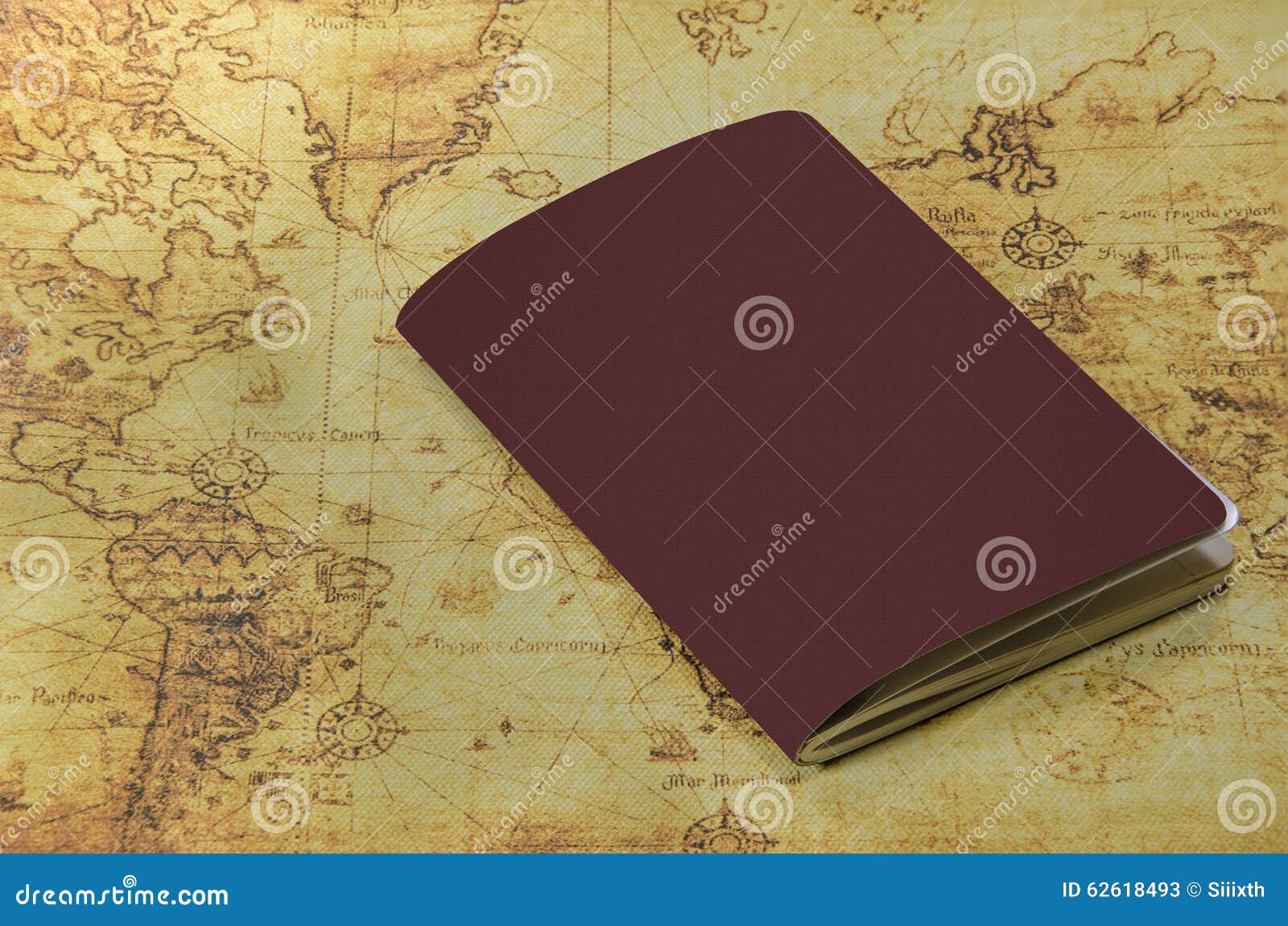 Mini Notebook on a Old World Map Stock Image - Image of america, plan ...