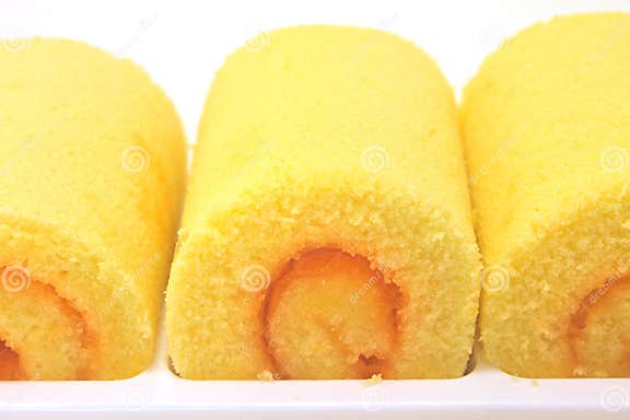 Mini orange jam rolls stock image. Image of roll, icing - 38388529