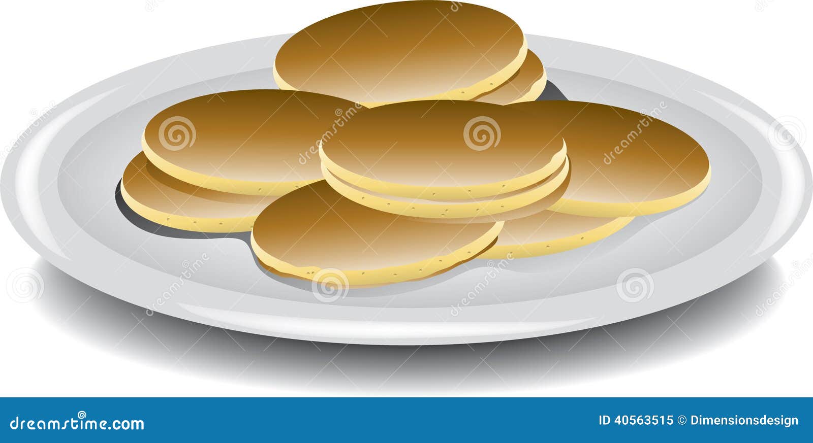 Mini pancakes stock vector. Illustration of hotcakes - 40563515