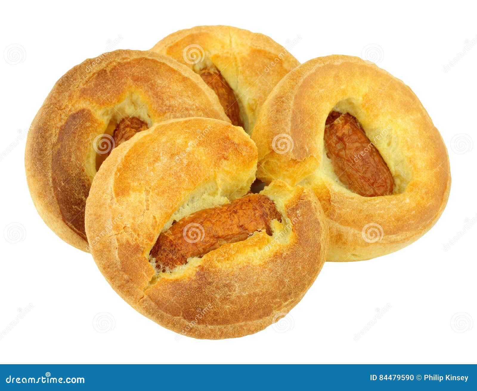 Mini Party Toad in the Hole Snacks Stock Photo - Image of individual ...