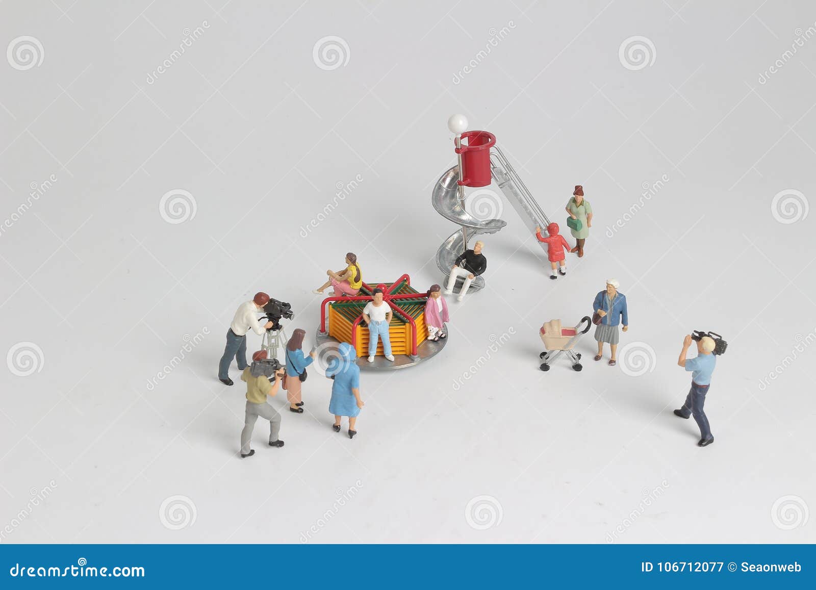 The Mini People, Family and a Children Stock Image - Image of happiness ...