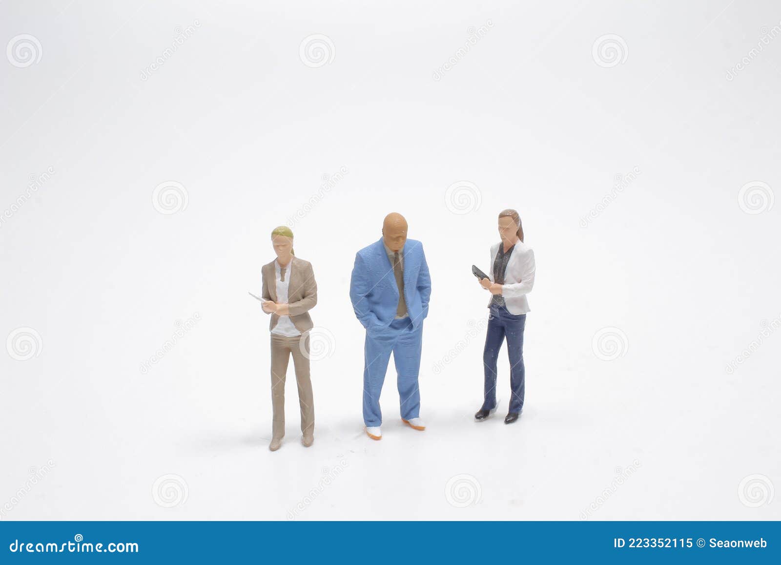 A Mini People Figures of Business Man Stock Image - Image of growth ...