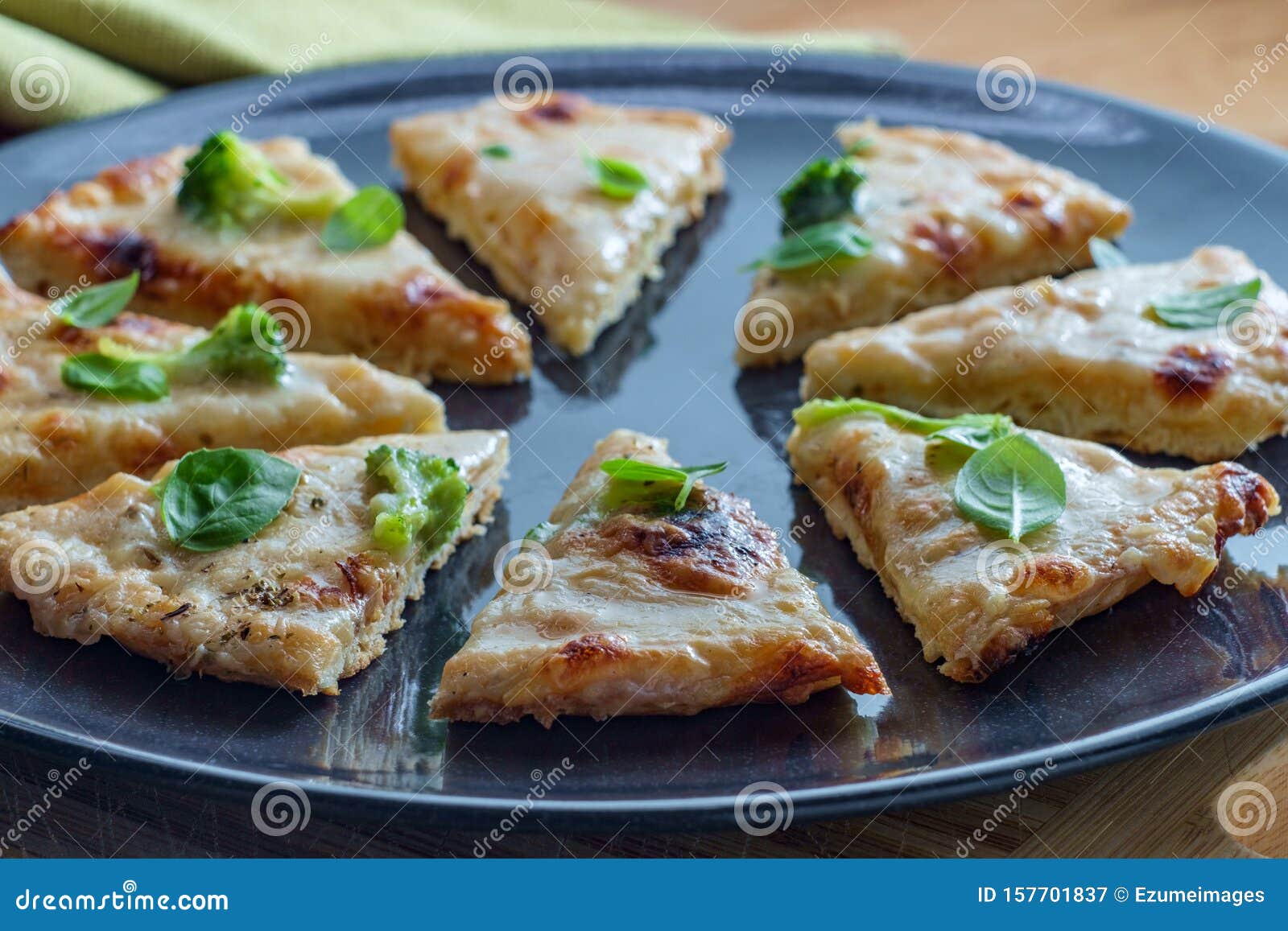 Mini Personal White Pizza stock image. Image of homemade - 157701837