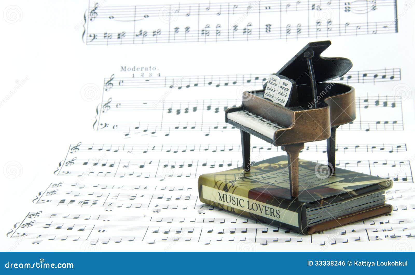 Mini piano and book song stock photo. Image of instrument - 33338246