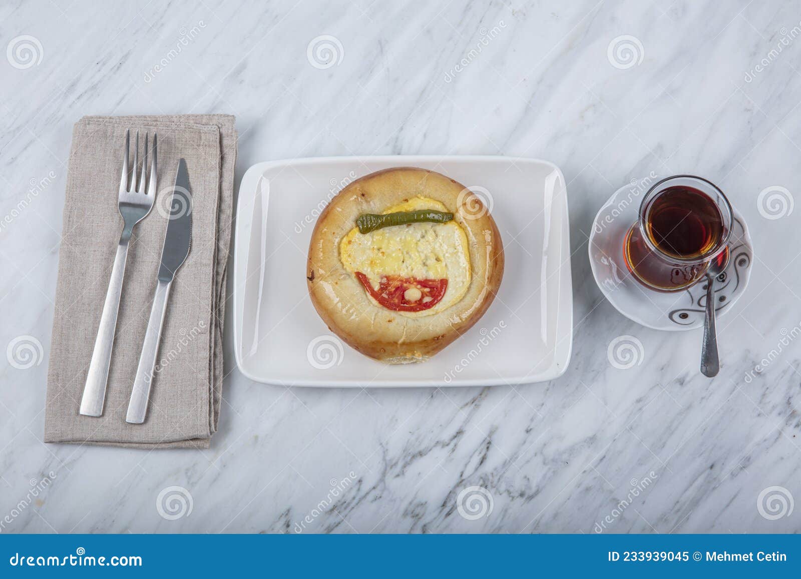 Mini Pizza with Kashar Cheese from Turkish Cuisine. Puff Pastry Mini ...