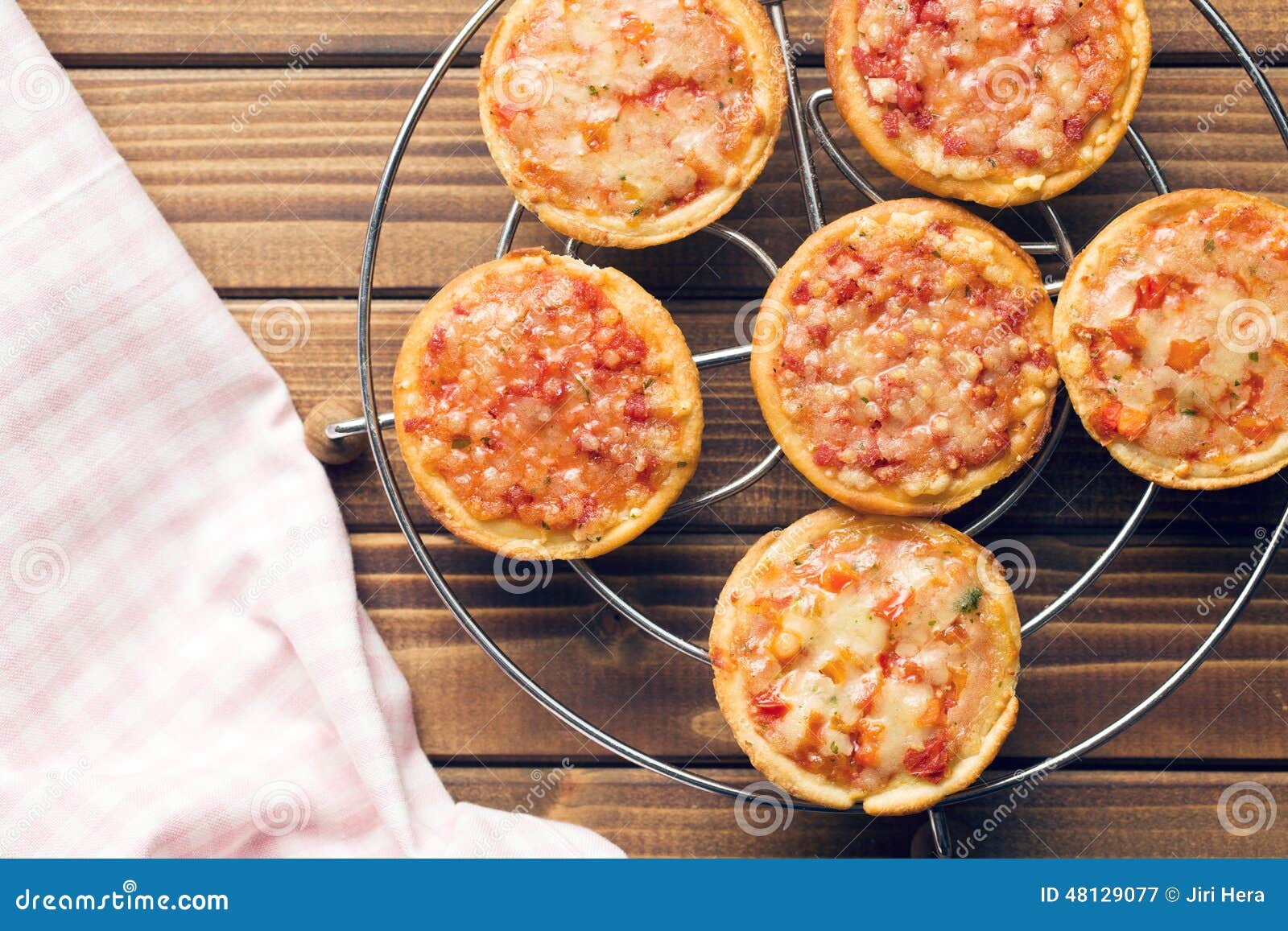 Mini pizza stock image. Image of dinner, healthy, cuisine - 48129077