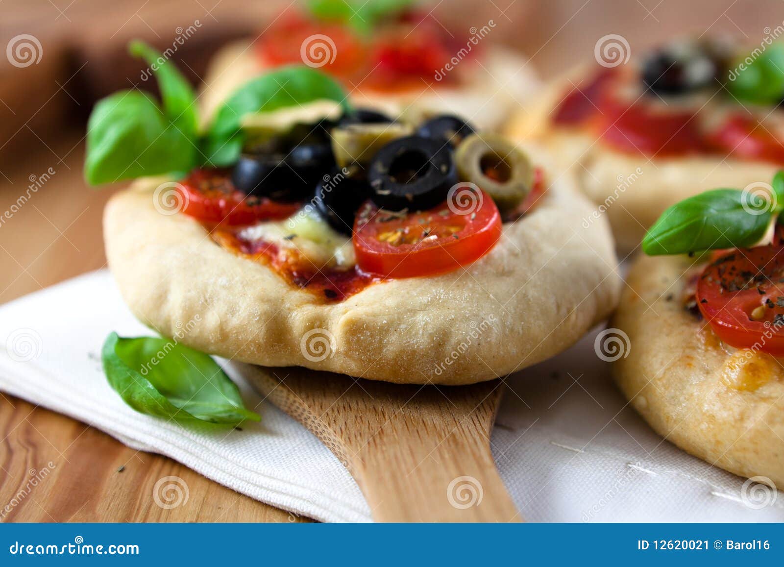 Mini pizzas stock image. Image of food, vegetables, diet - 12620021