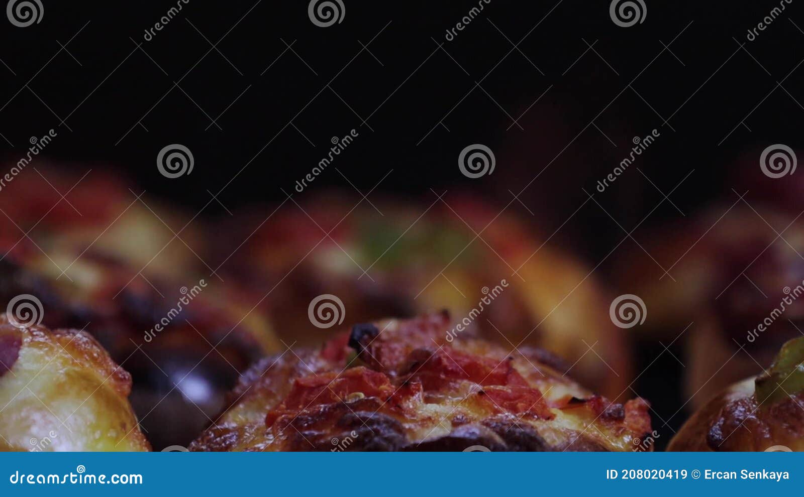 Mini Pizzas and Flame Background. Stock Video - Video of kitchen, open ...